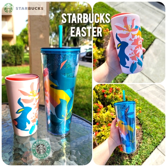 Starbucks | Dining | Starbucks Easter Rabbit Tumbler Mug Special ...
